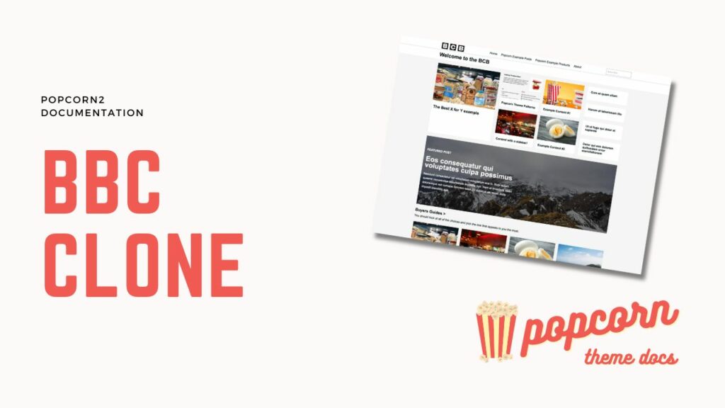 BBC clone template - Popcorn Theme Docs
