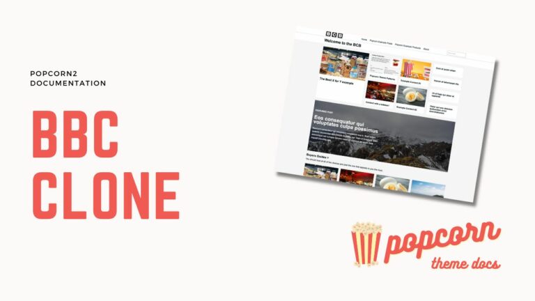 BBC clone template - Popcorn Theme Docs